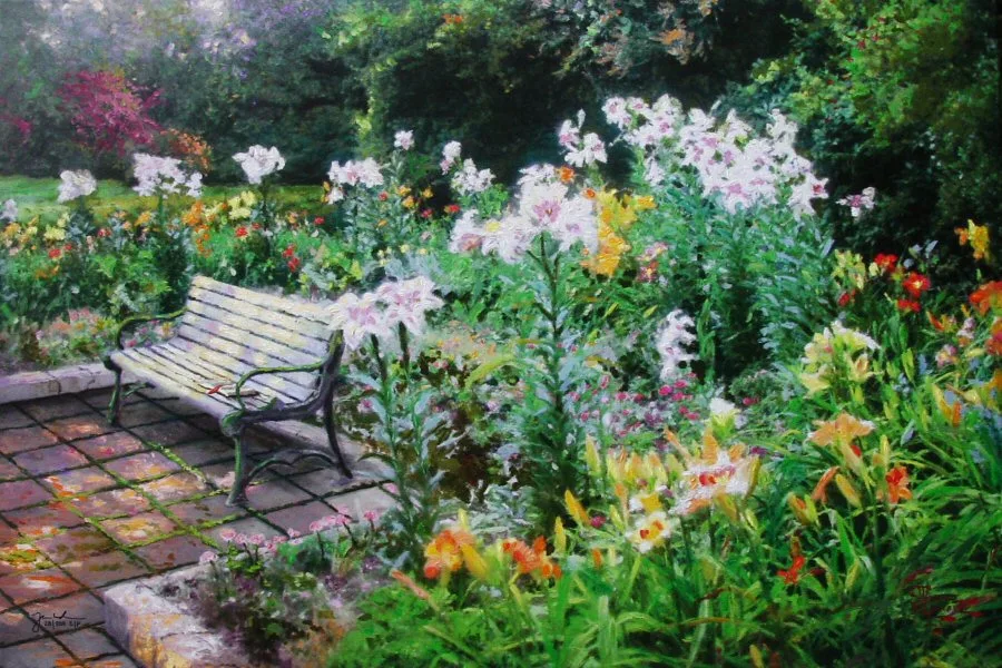 Thomas Kinkade Eternal Springtime Painting